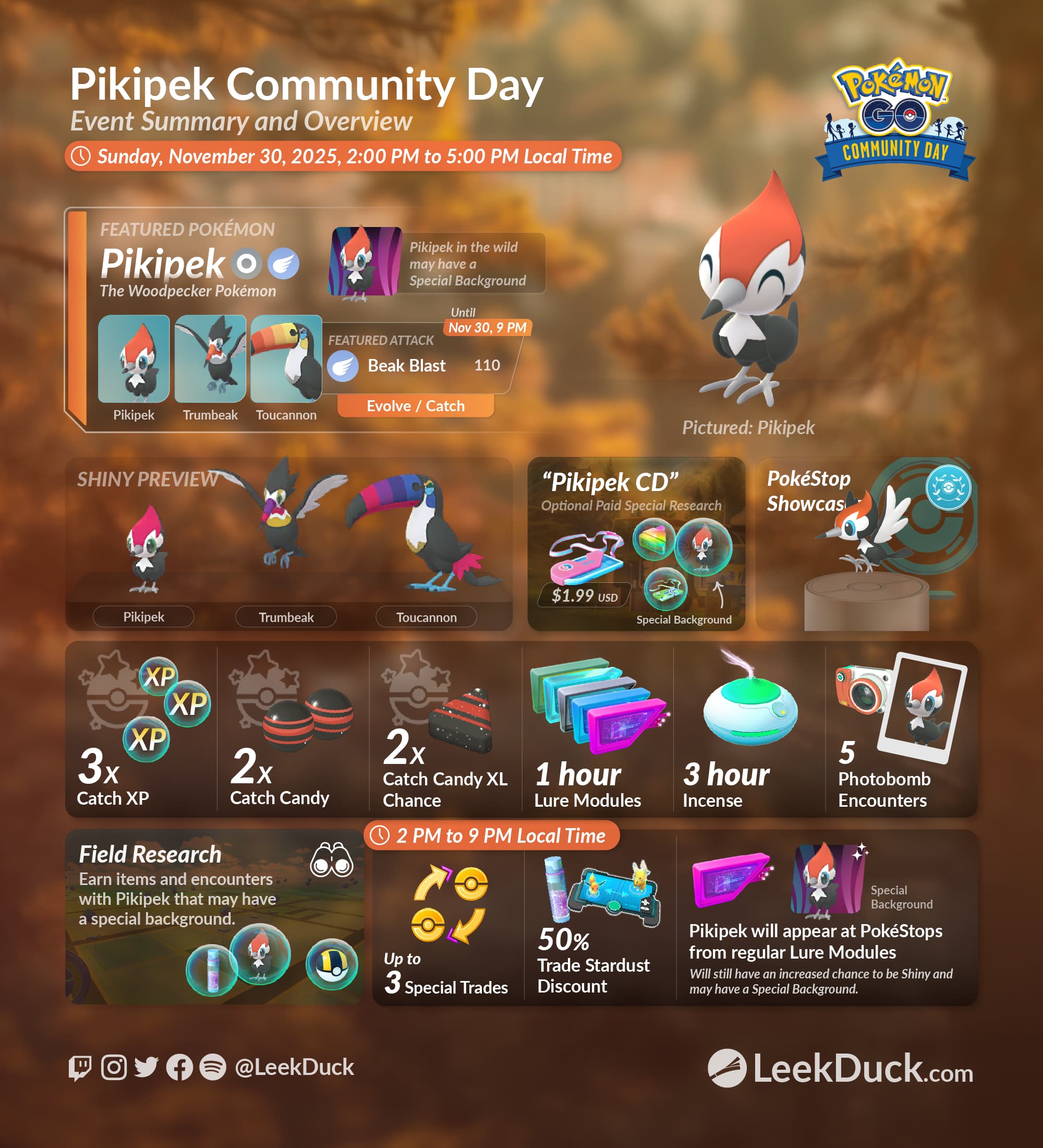 Pikipek Community Day - Leek Duck | Pokémon GO News and Resources