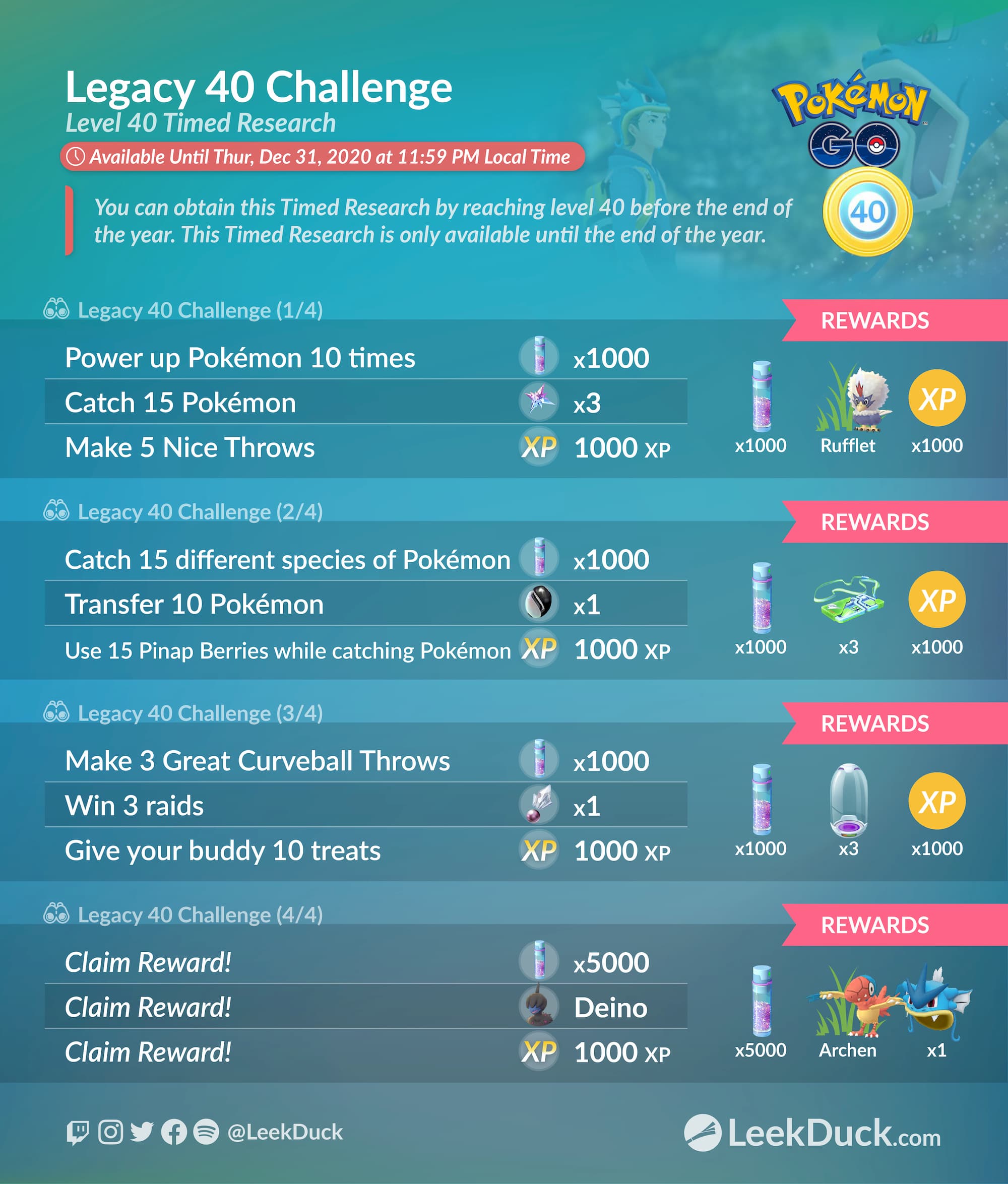 Become a Legacy 40 Trainer - Leek Duck | Pokémon GO News and Resources