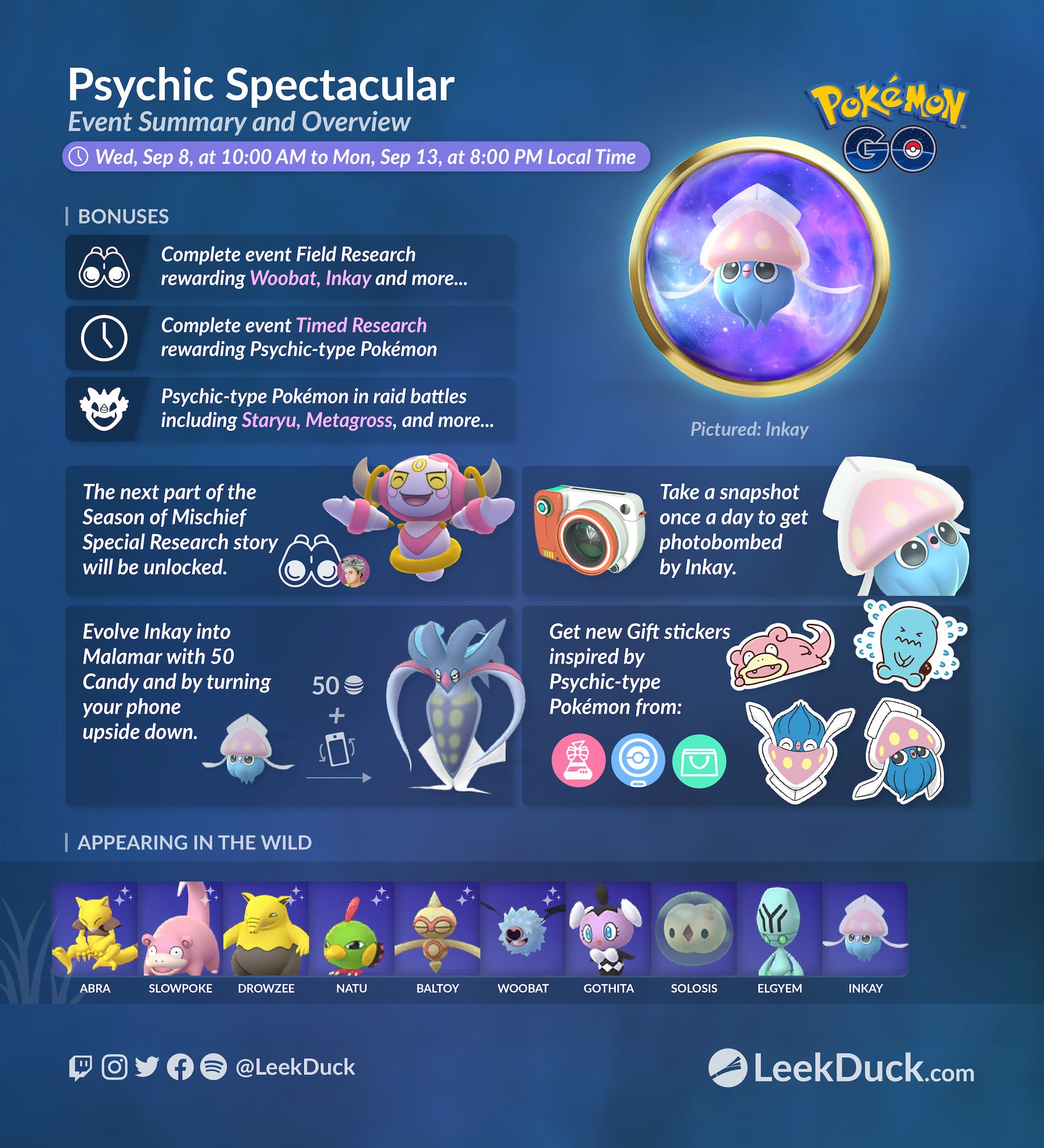 Psychic Spectacular 2021 - Leek Duck | Pokémon GO News and Resources