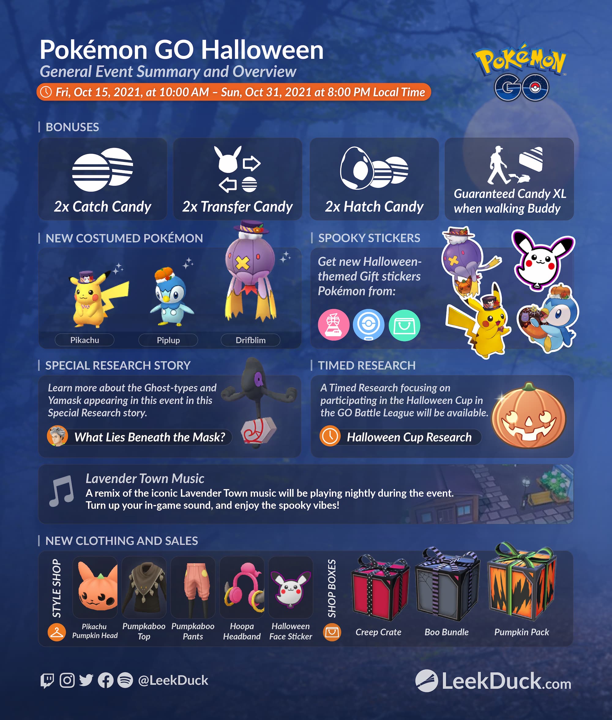Pokémon GO Halloween 2021 - Leek Duck | Pokémon GO News and Resources
