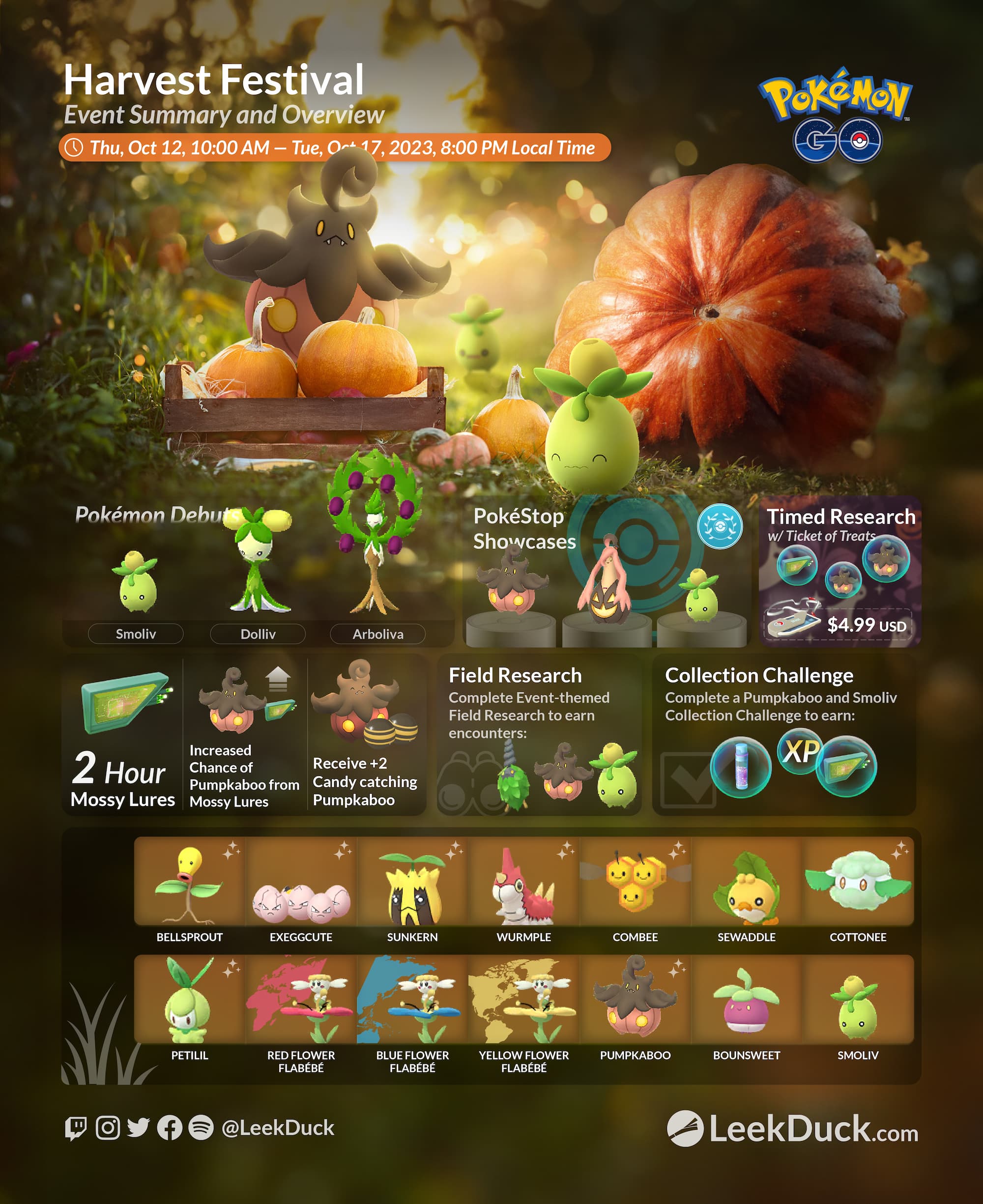 Harvest Festival - Leek Duck | Pokémon GO News and Resources