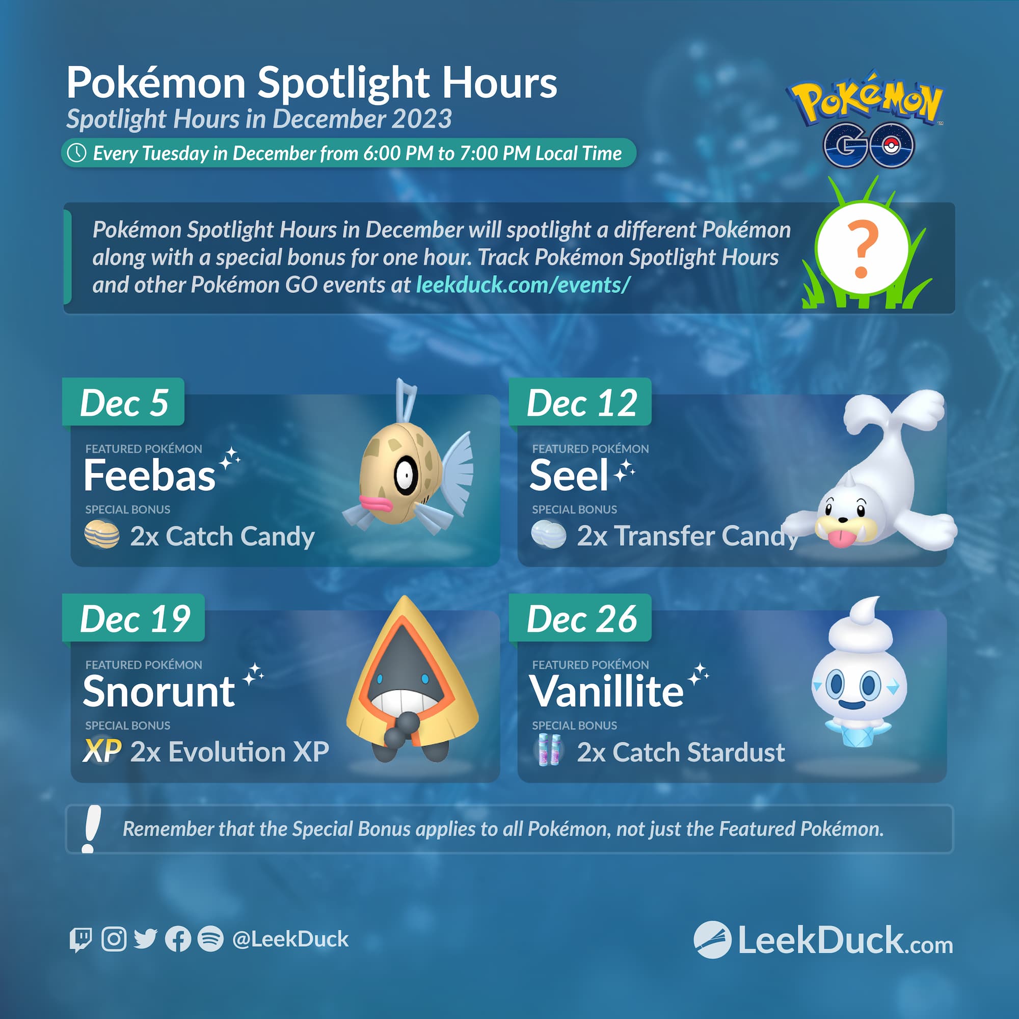 Seel Spotlight Hour - Leek Duck | Pokémon GO News and Resources