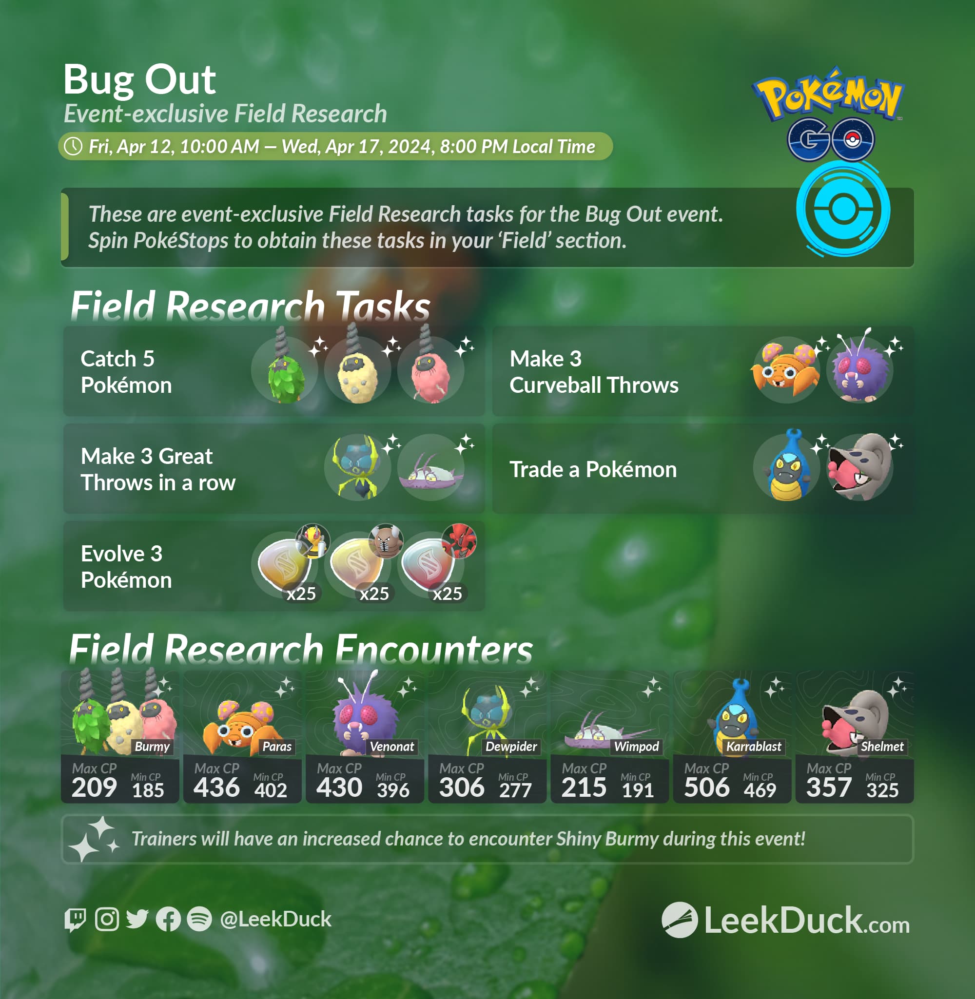 Bug Out 2024 - Leek Duck | Pokémon GO News and Resources