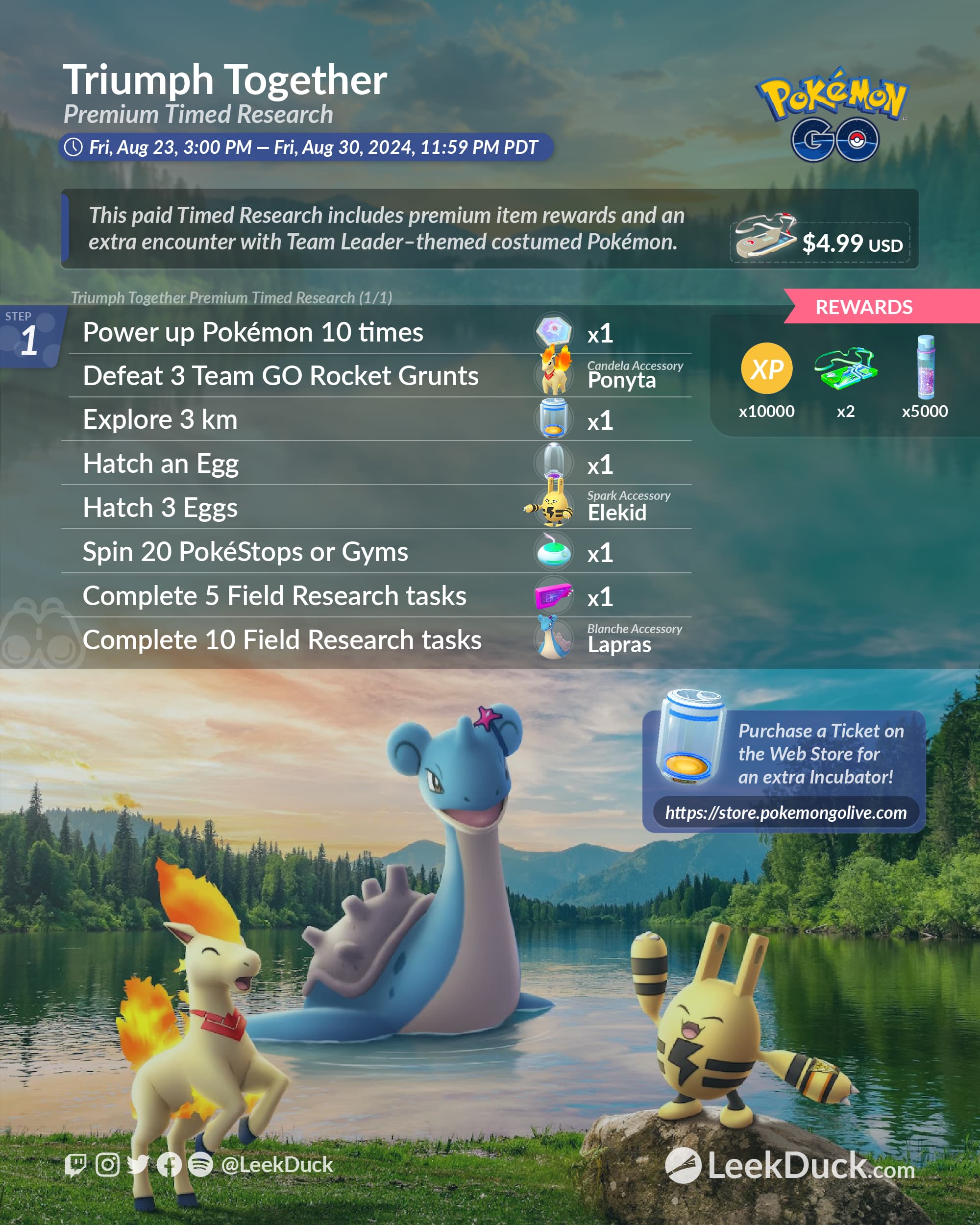Triumph Together - Leek Duck | Pokémon GO News and Resources