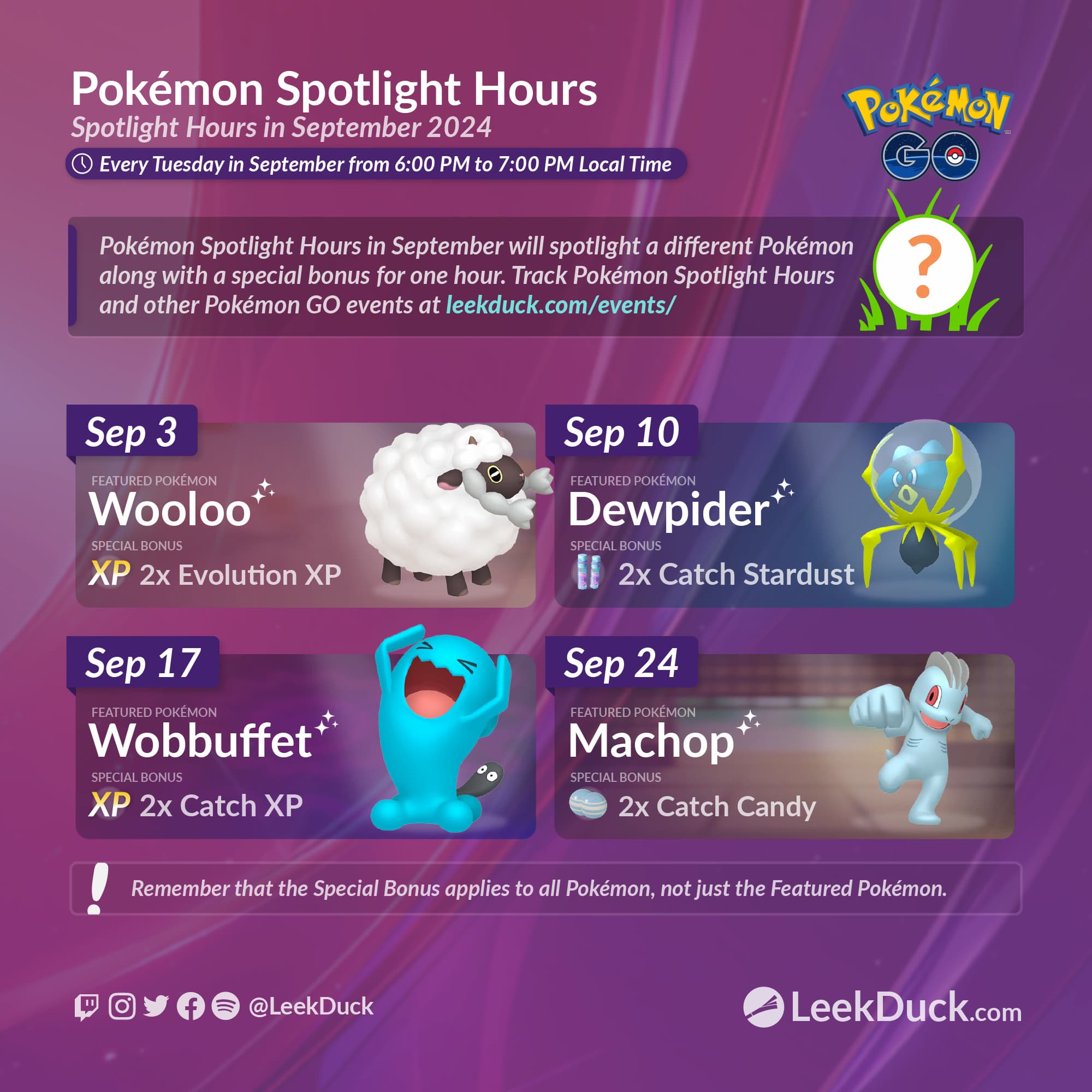 Dewpider Spotlight Hour - Leek Duck | Pokémon GO News and Resources
