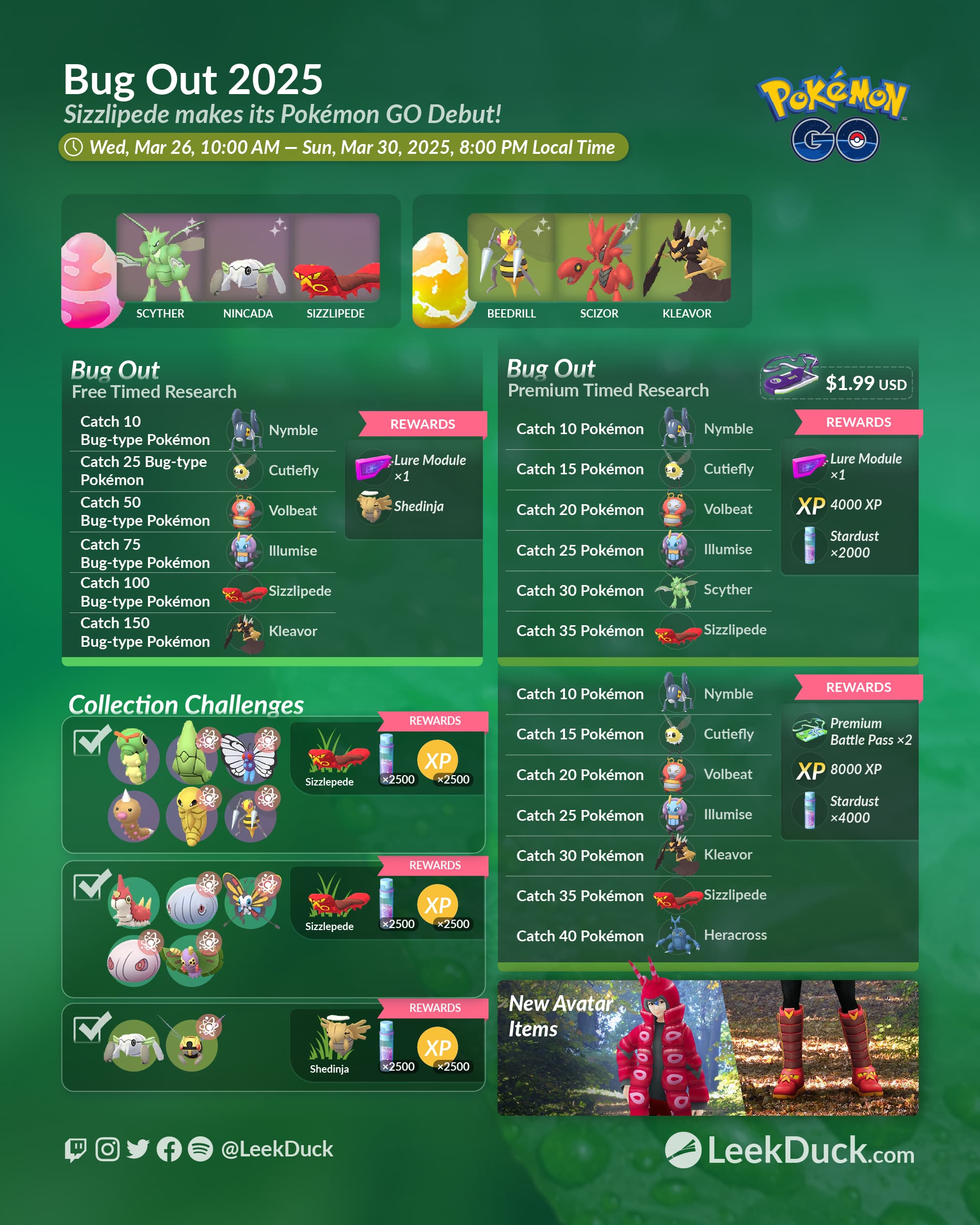 Bug Out 2025 - Leek Duck | Pokémon GO News and Resources