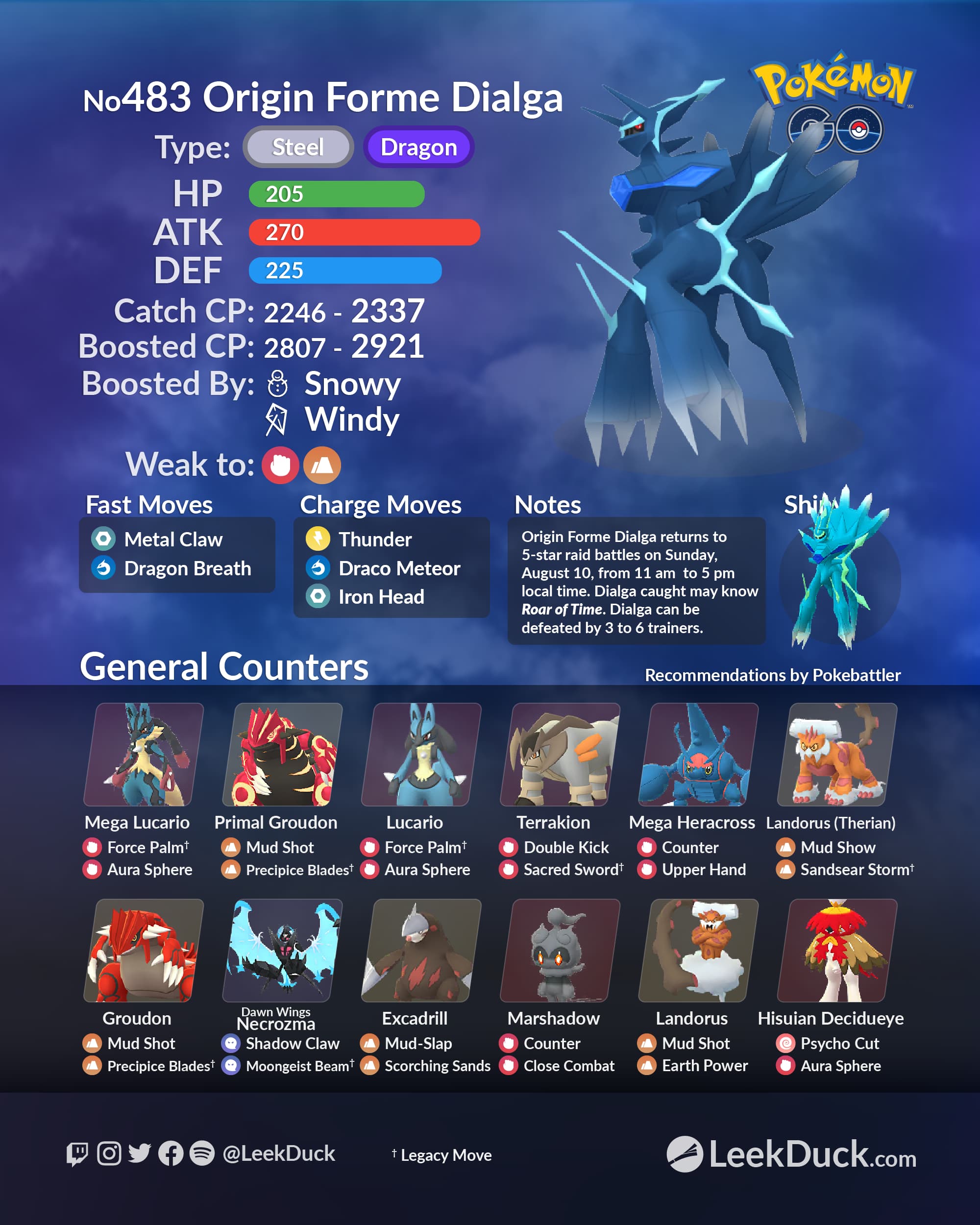 Ultra Unlock: Origin Raid Day - Leek Duck | Pokémon GO News and Resources