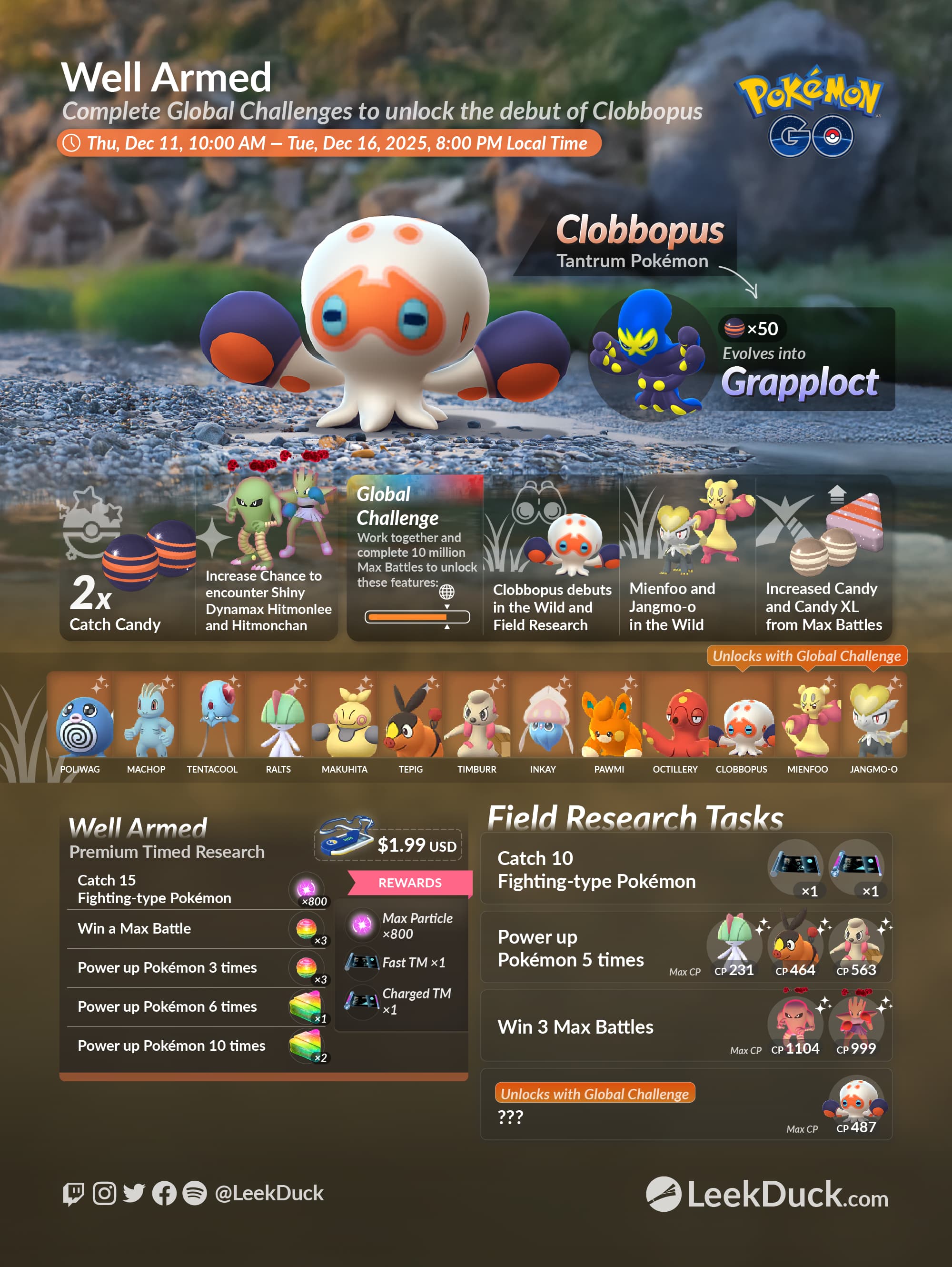 Well Armed - Leek Duck | Pokémon GO News and Resources