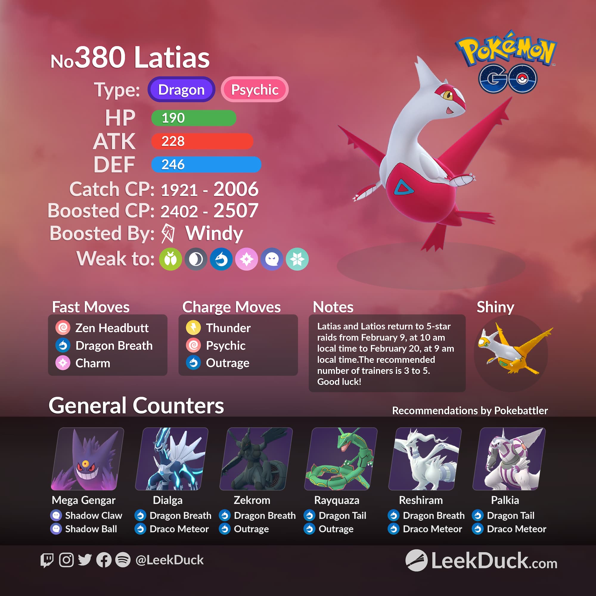 Latias & Latios Return to Raids - Leek Duck | Pokémon GO News and Resources