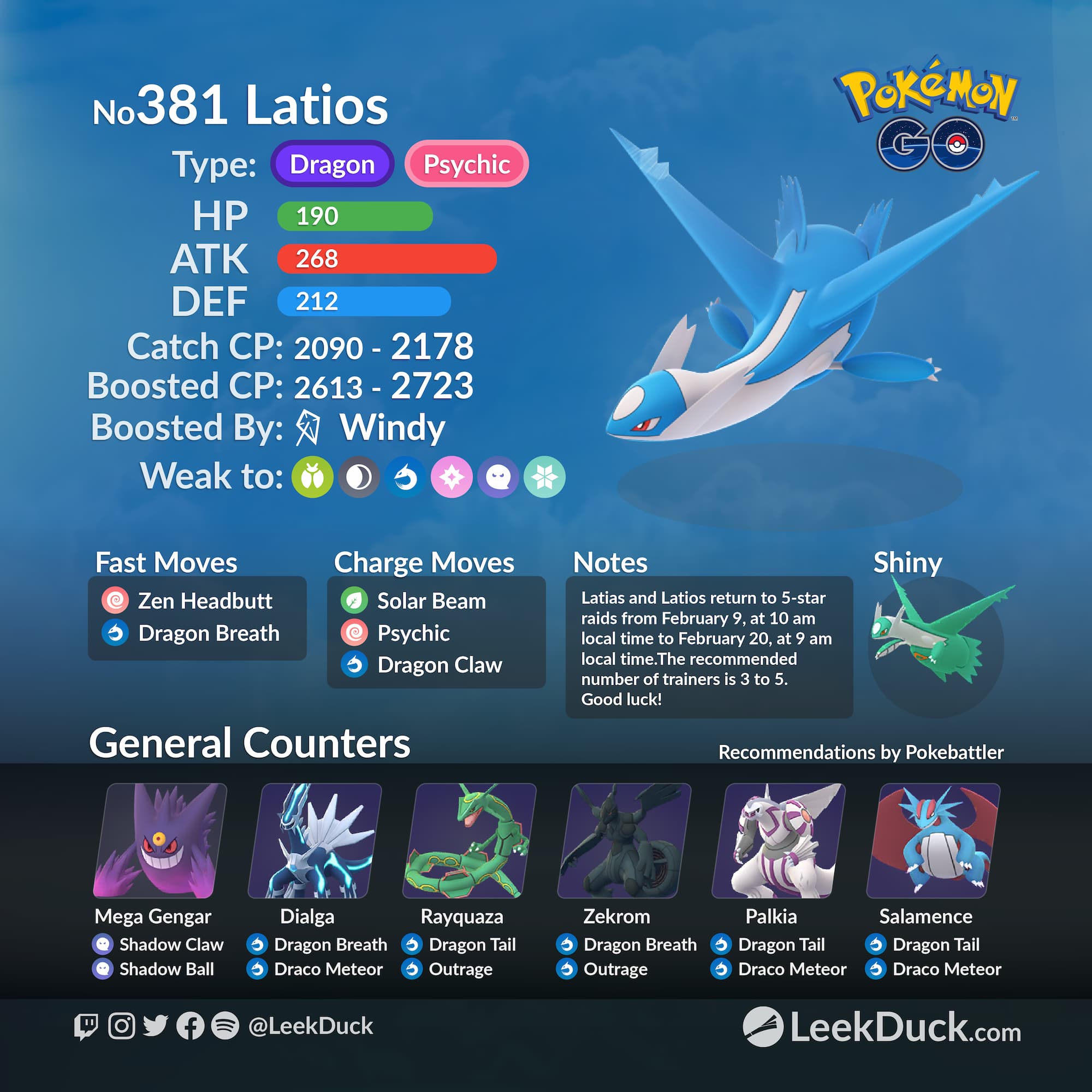 Latias & Latios Return to Raids - Leek Duck | Pokémon GO News and Resources