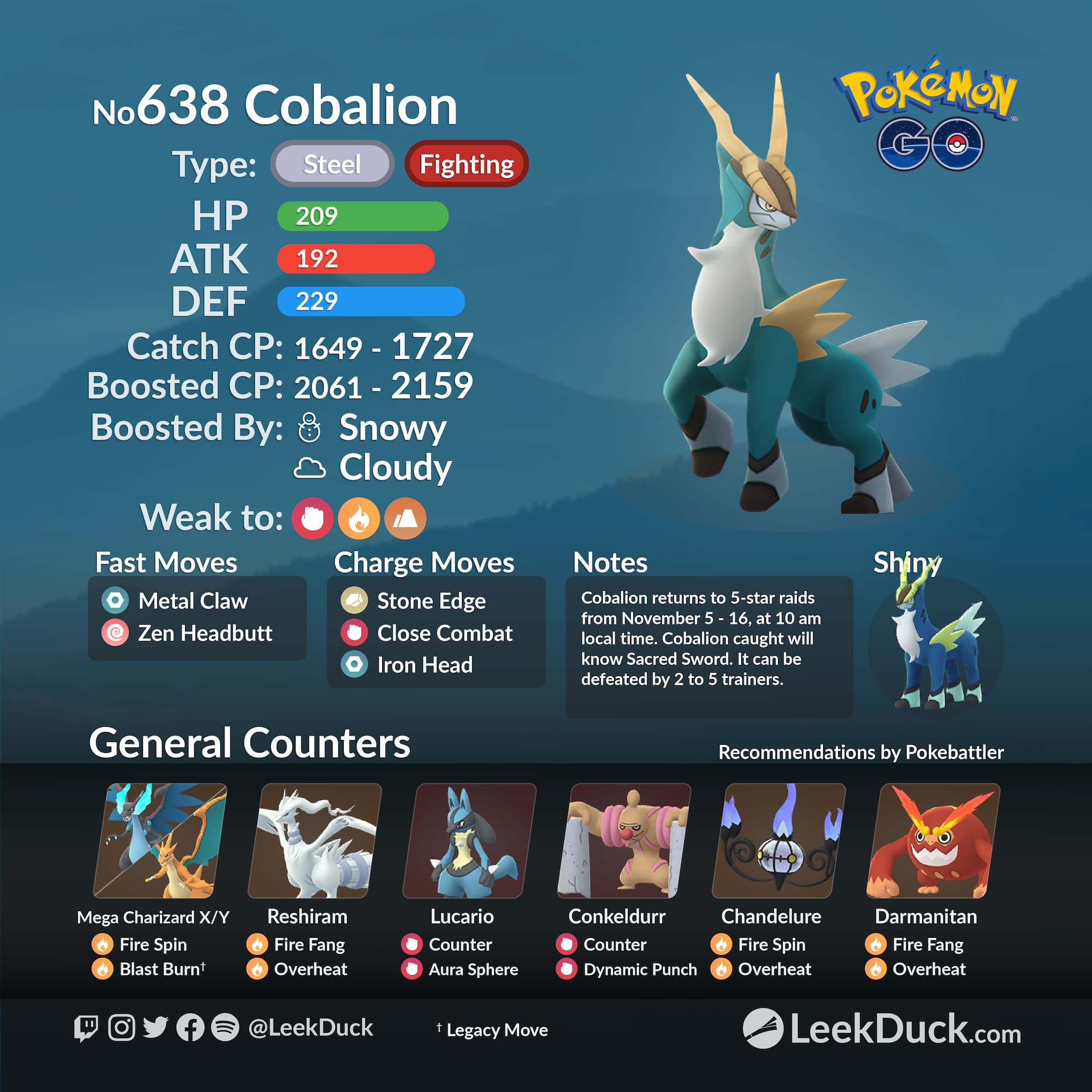 Cobalion, Terrakion, and Virizion Return to Raid Battles - Leek Duck ...