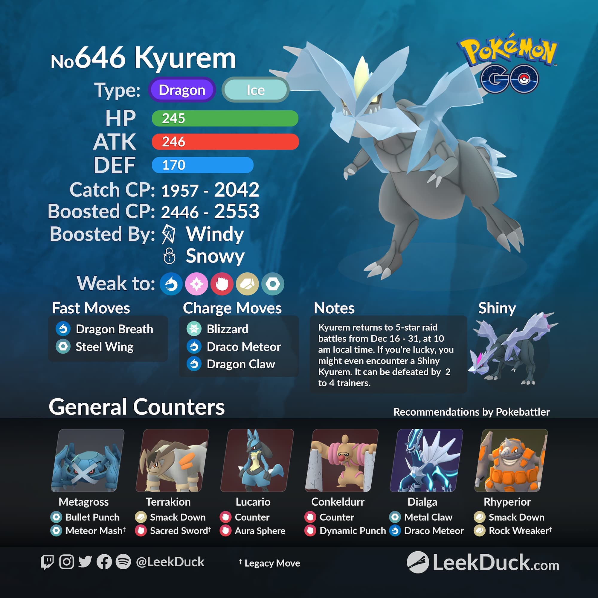 Kyurem Returns to 5-star Raid Battles - Leek Duck | Pokémon GO News and ...