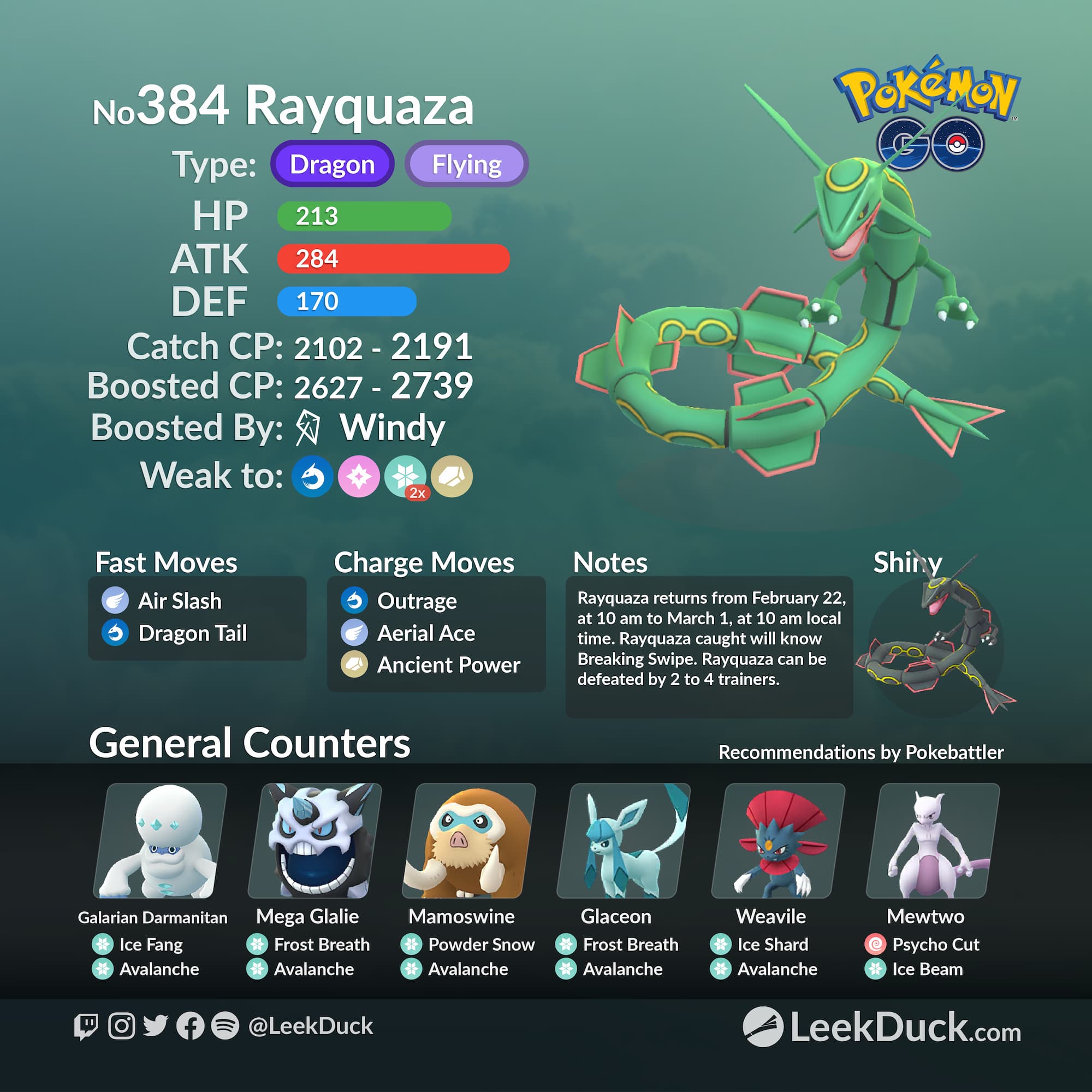 Rayquaza in 5-star Raid Battles - Leek Duck | Pokémon GO News and Resources