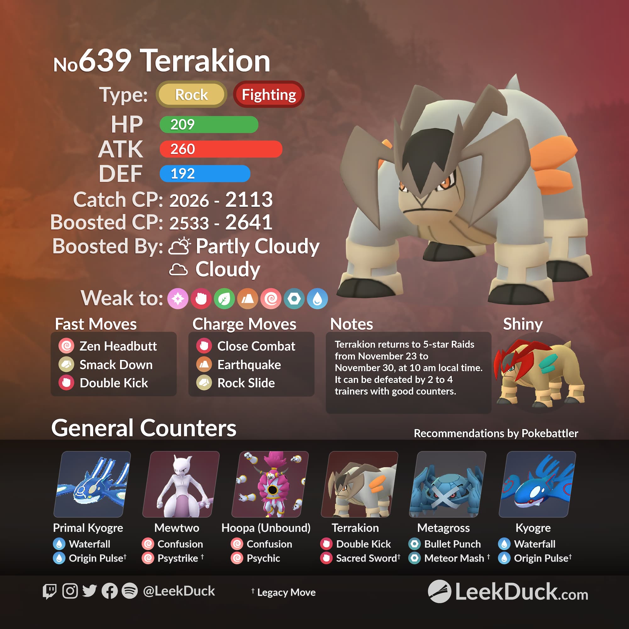 Terrakion in 5-star Raid Battles - Leek Duck | Pokémon GO News and ...