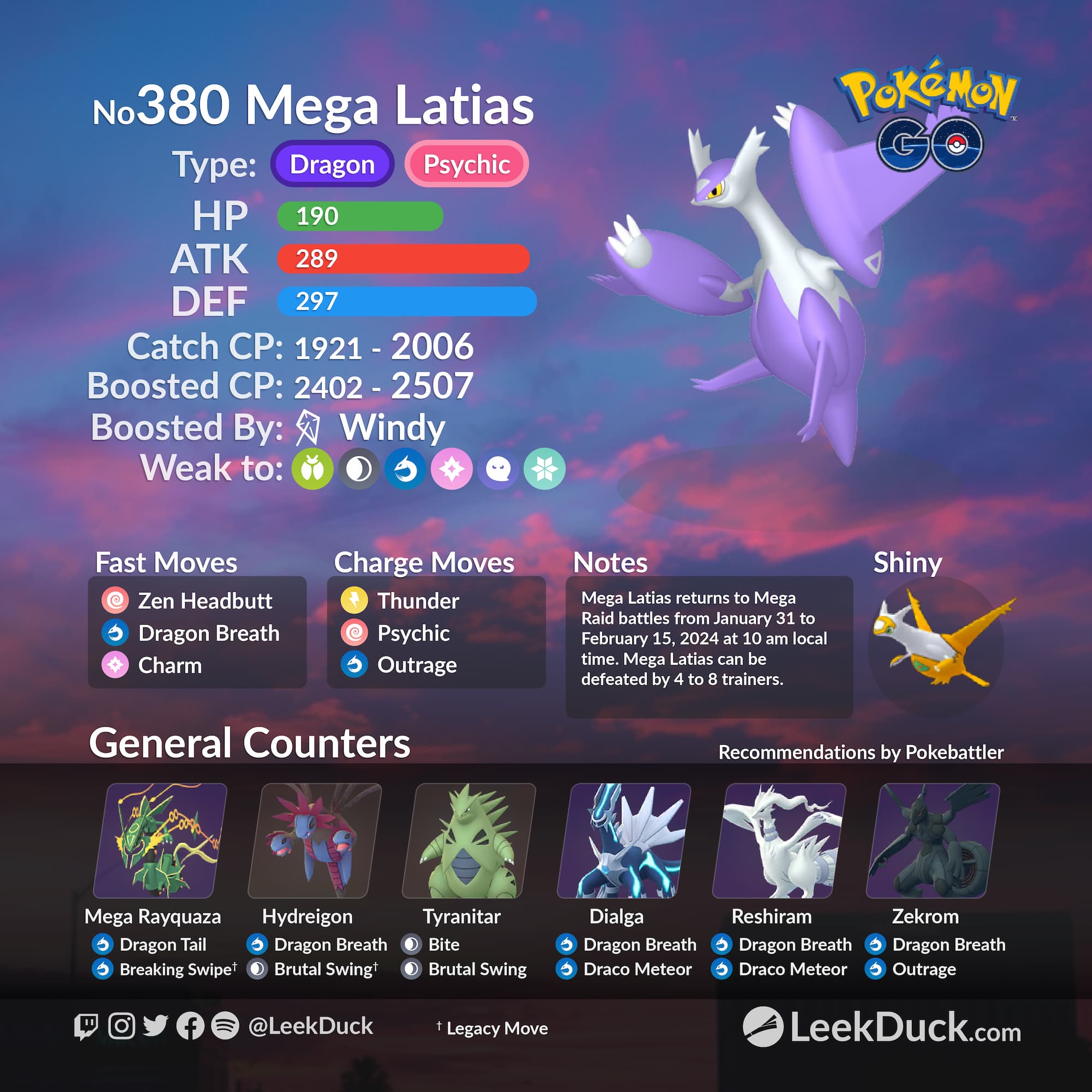Mega Latias and Mega Latios in Mega Raids - Leek Duck | Pokémon GO News ...