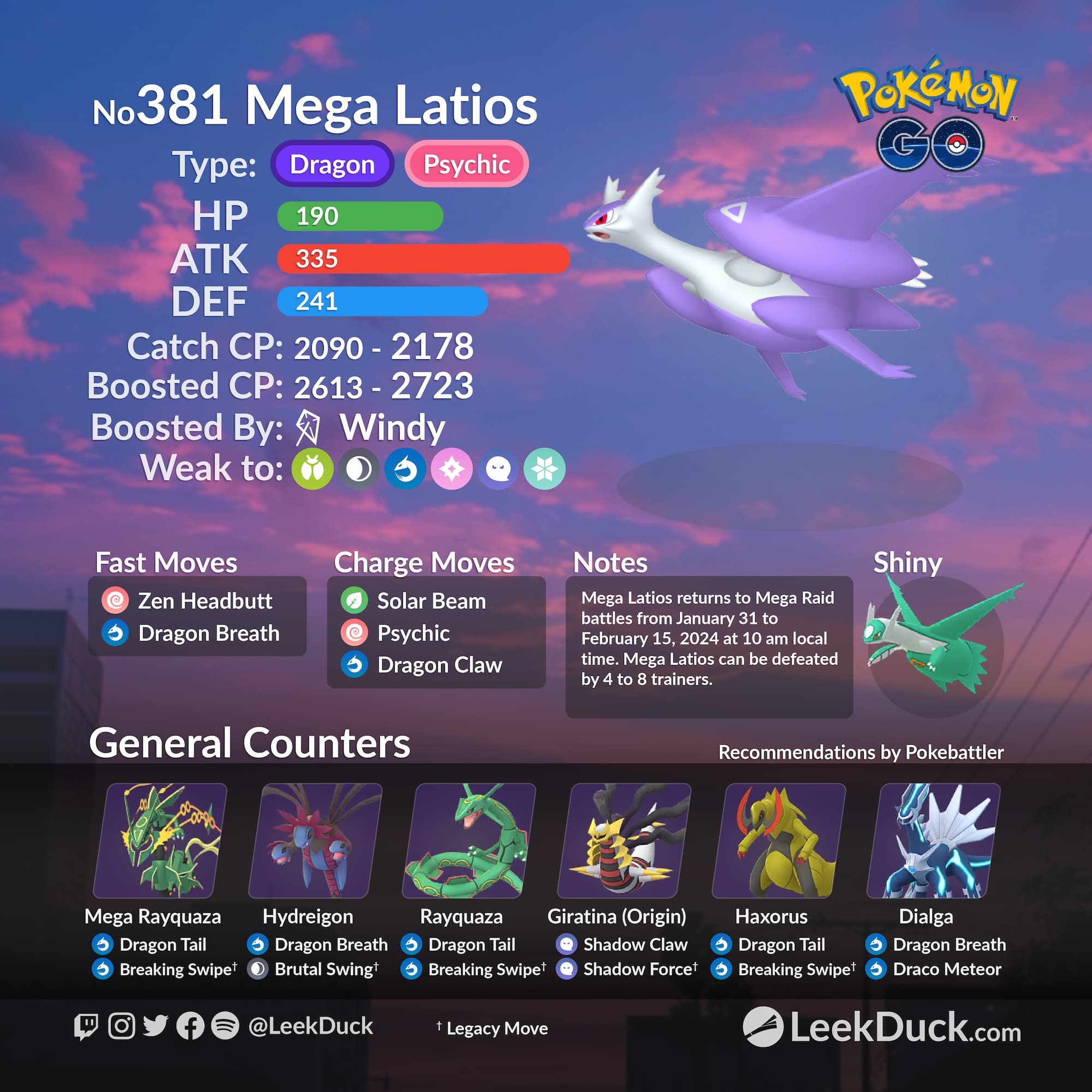 Mega Latias and Mega Latios in Mega Raids - Leek Duck | Pokémon GO News ...