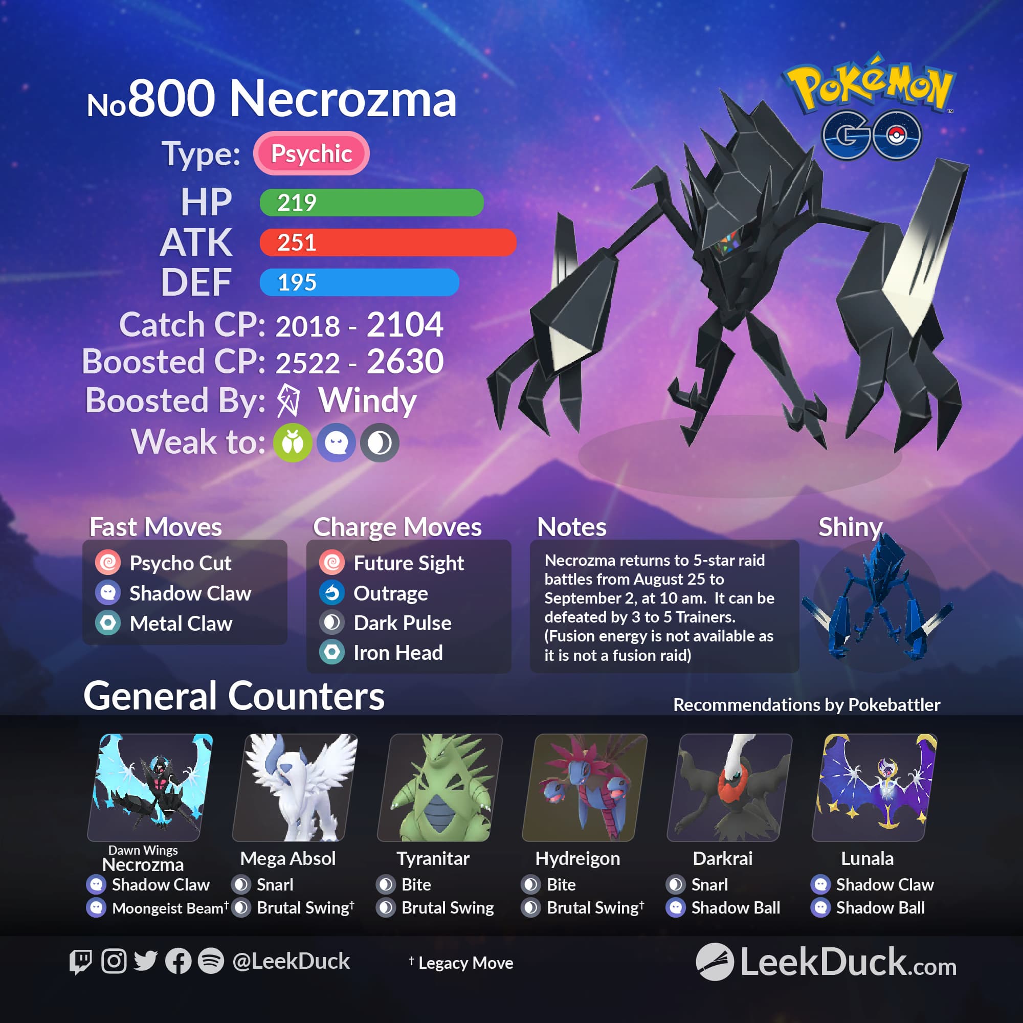 Necrozma in 5-star Raid Battles - Leek Duck | Pokémon GO News and Resources